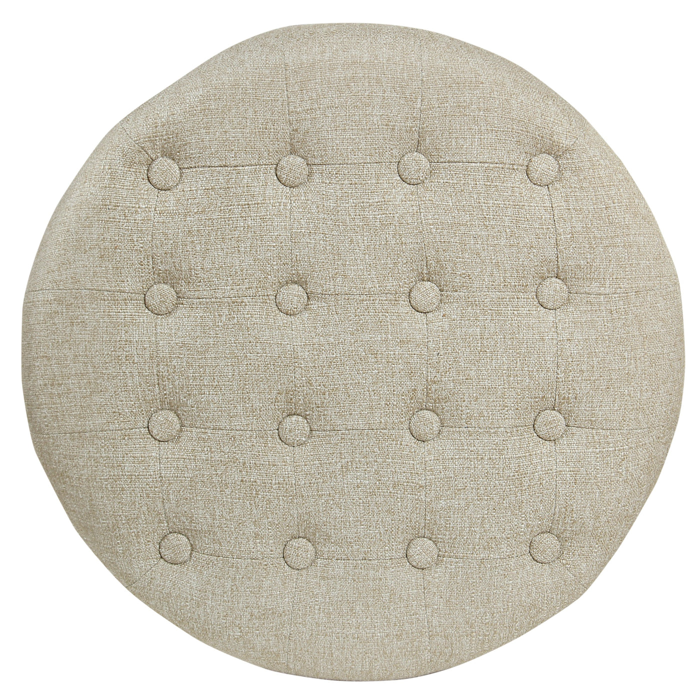 Boho Tufted Storage Ottoman - Tan Woven — HomePop Furniture
