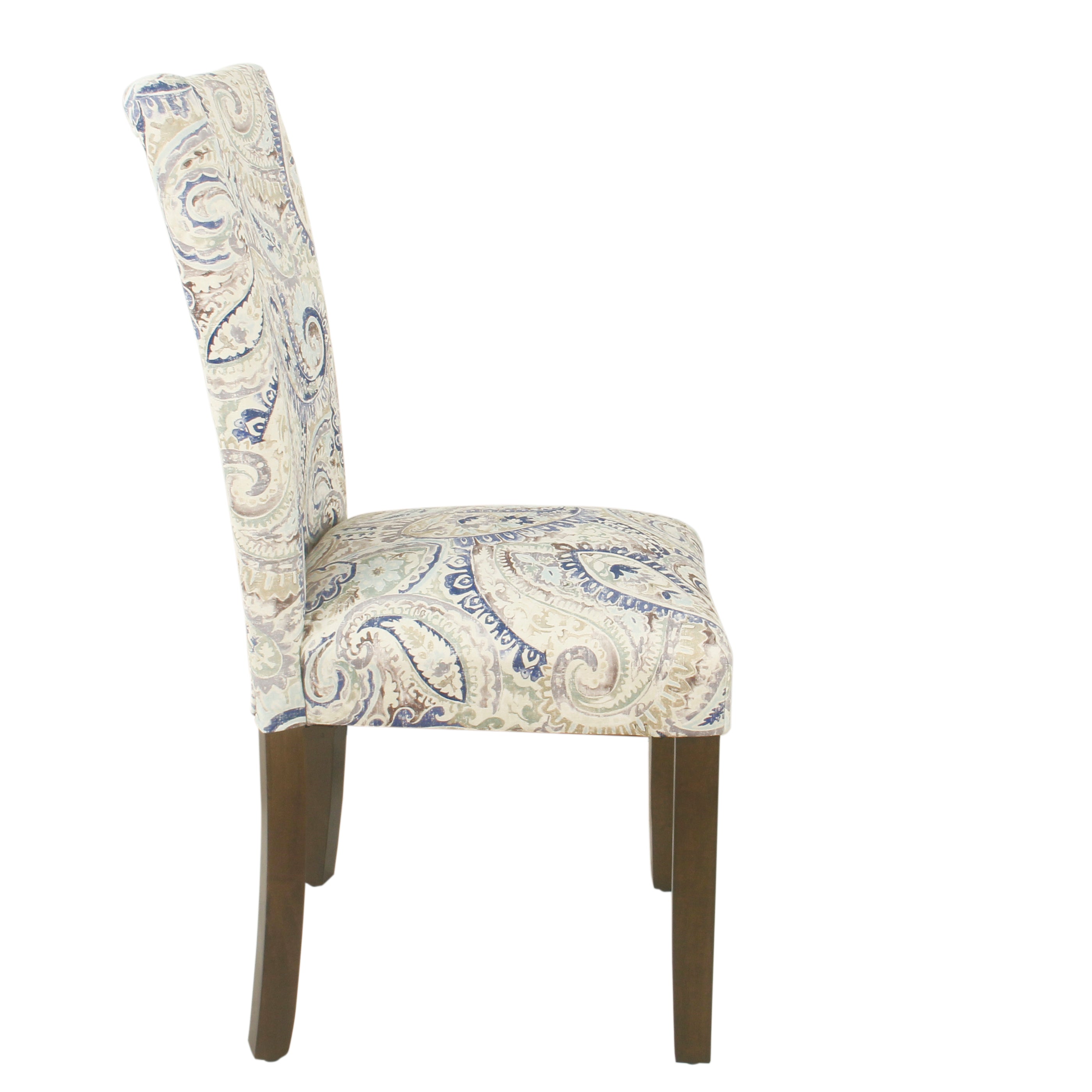 HomePop Classic Parsons Dining Chair - Blue Velvet Paisley Print (Set ...