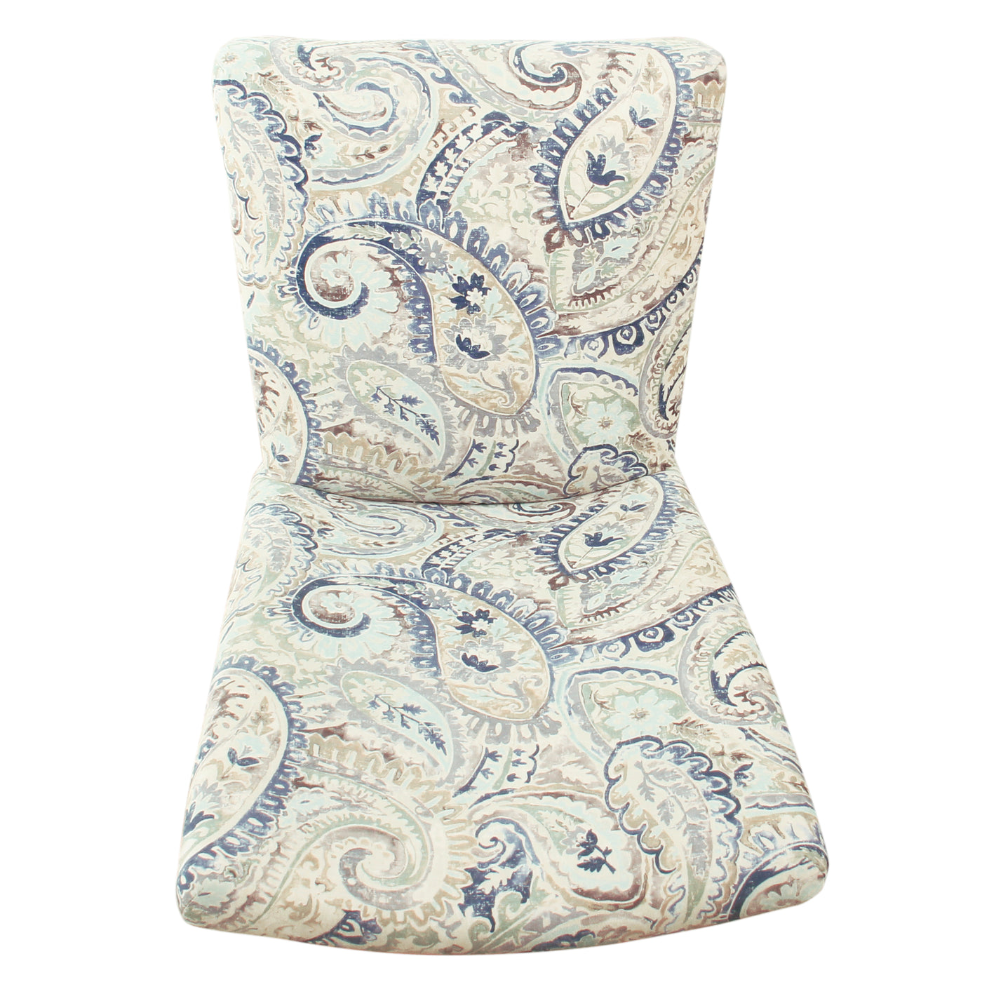 HomePop Classic Parsons Dining Chair - Blue Velvet Paisley Print (Set ...