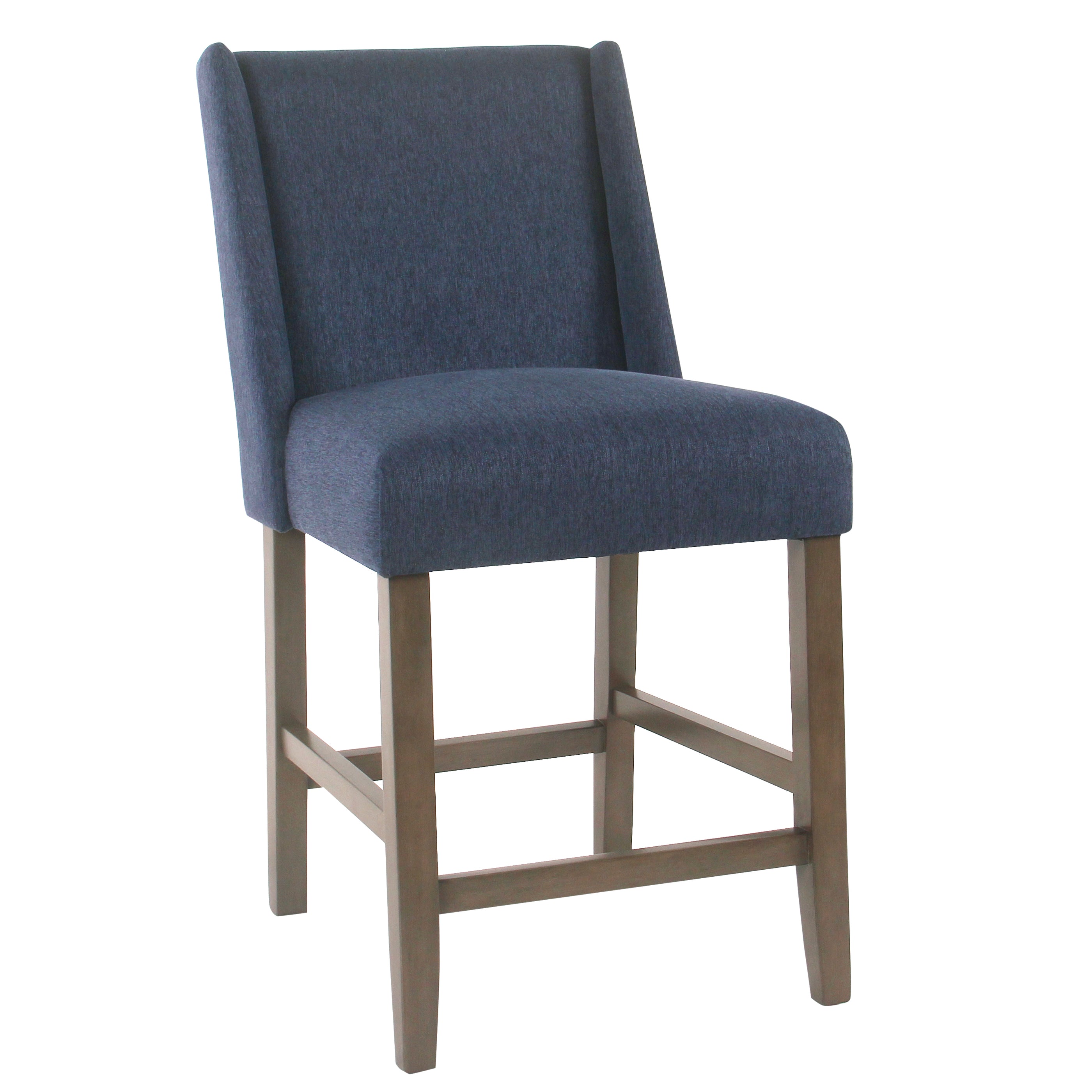 Modern Counter Stool - Navy Woven — HomePop Furniture