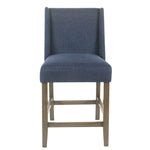Modern Counter Stool - Navy Woven — HomePop Furniture